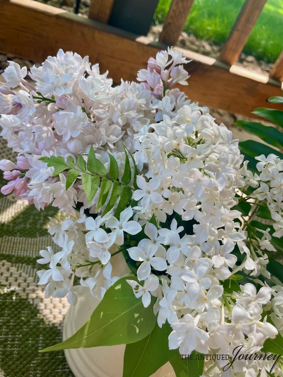Quick and Simple Flower Displays for Summer - The Antiqued Journey