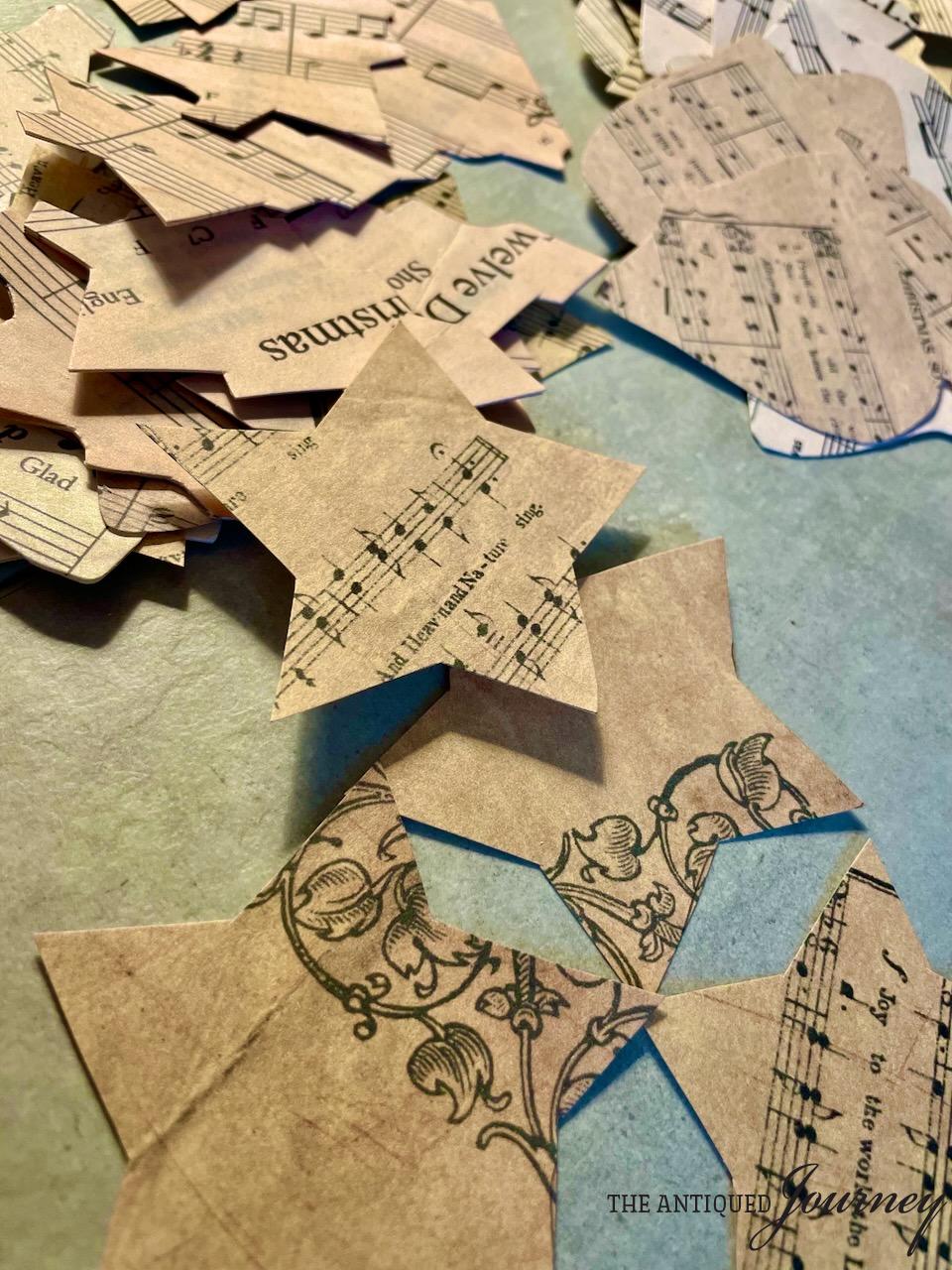 Handmade Holiday Decor: DIY Christmas Garland With Vintage Sheet Music ...