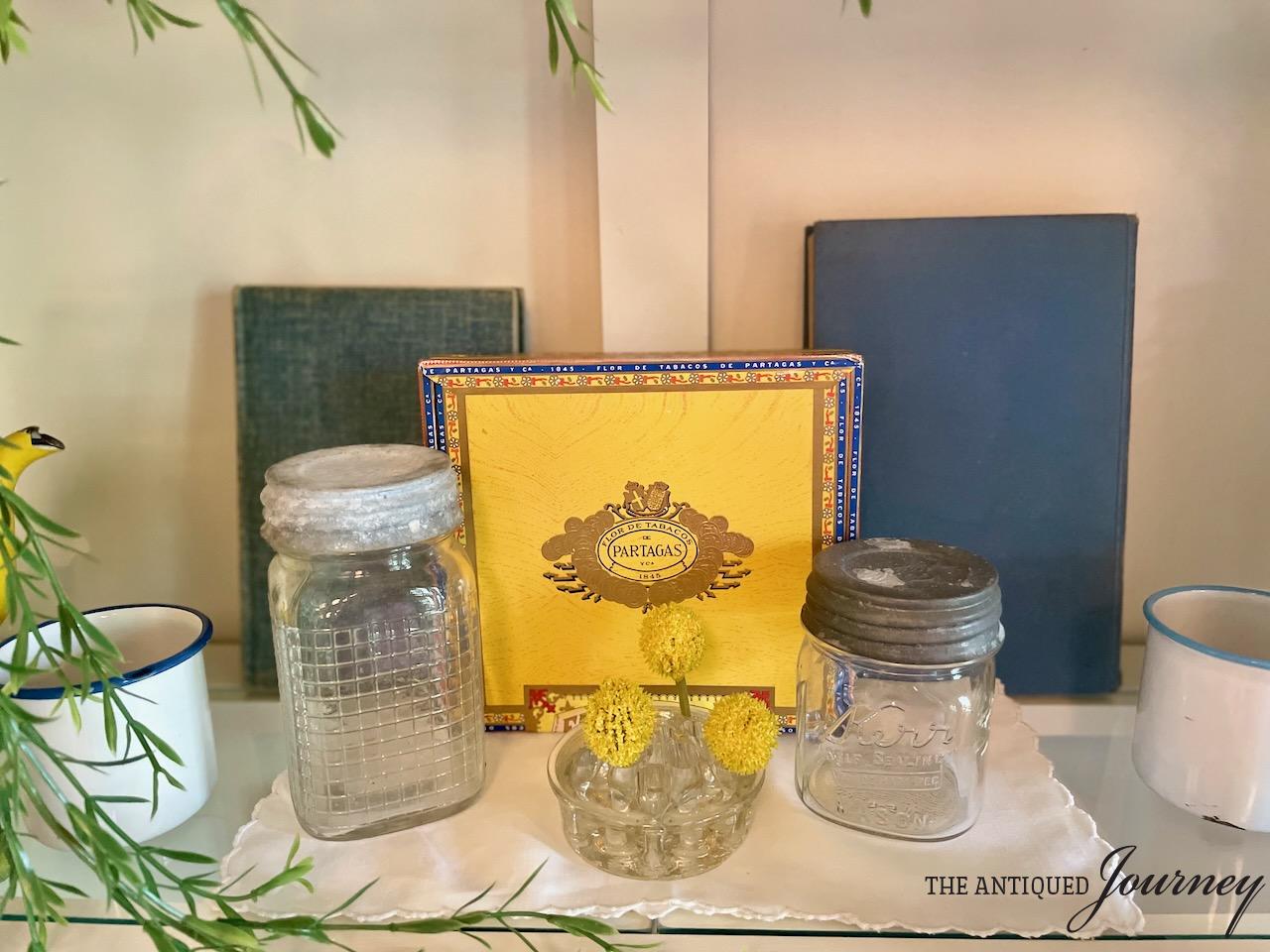 Creative Decor Ideas for Vintage Glass Jars - The Antiqued Journey