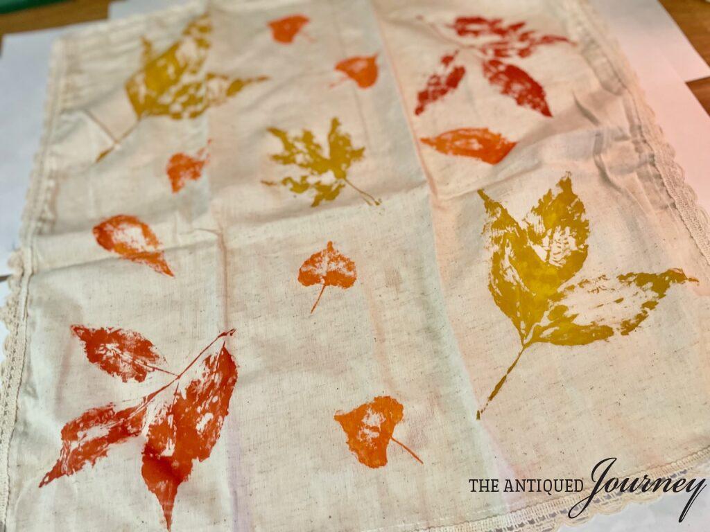 From Tree to Table: DIY Leaf-Printed Napkins for Fall Decor - The ...