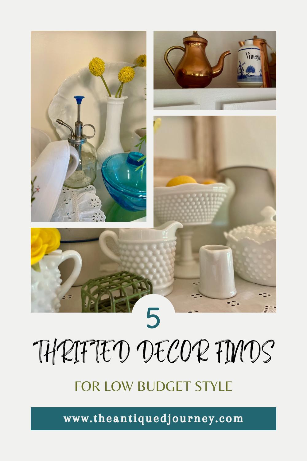 Vintage Home Decor on a Low Budget with Thrift Finds - The Antiqued Journey